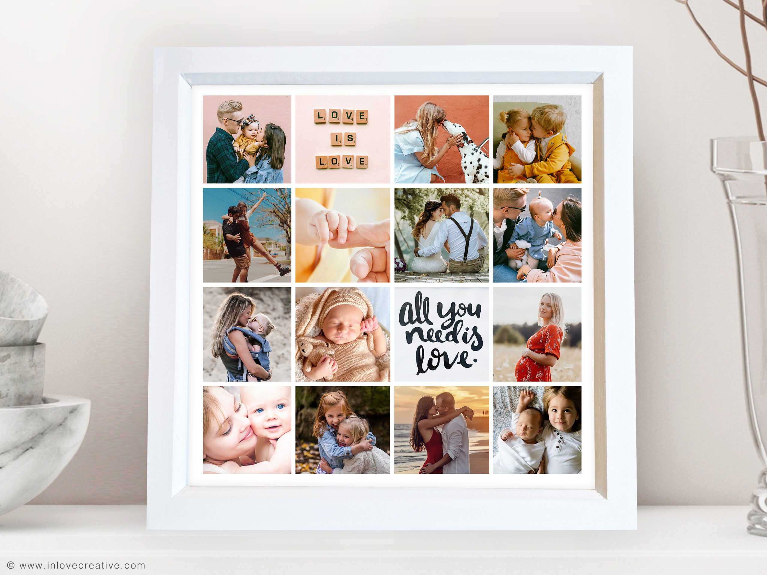 Personalised Photo Collage Frame – In Love Creative
