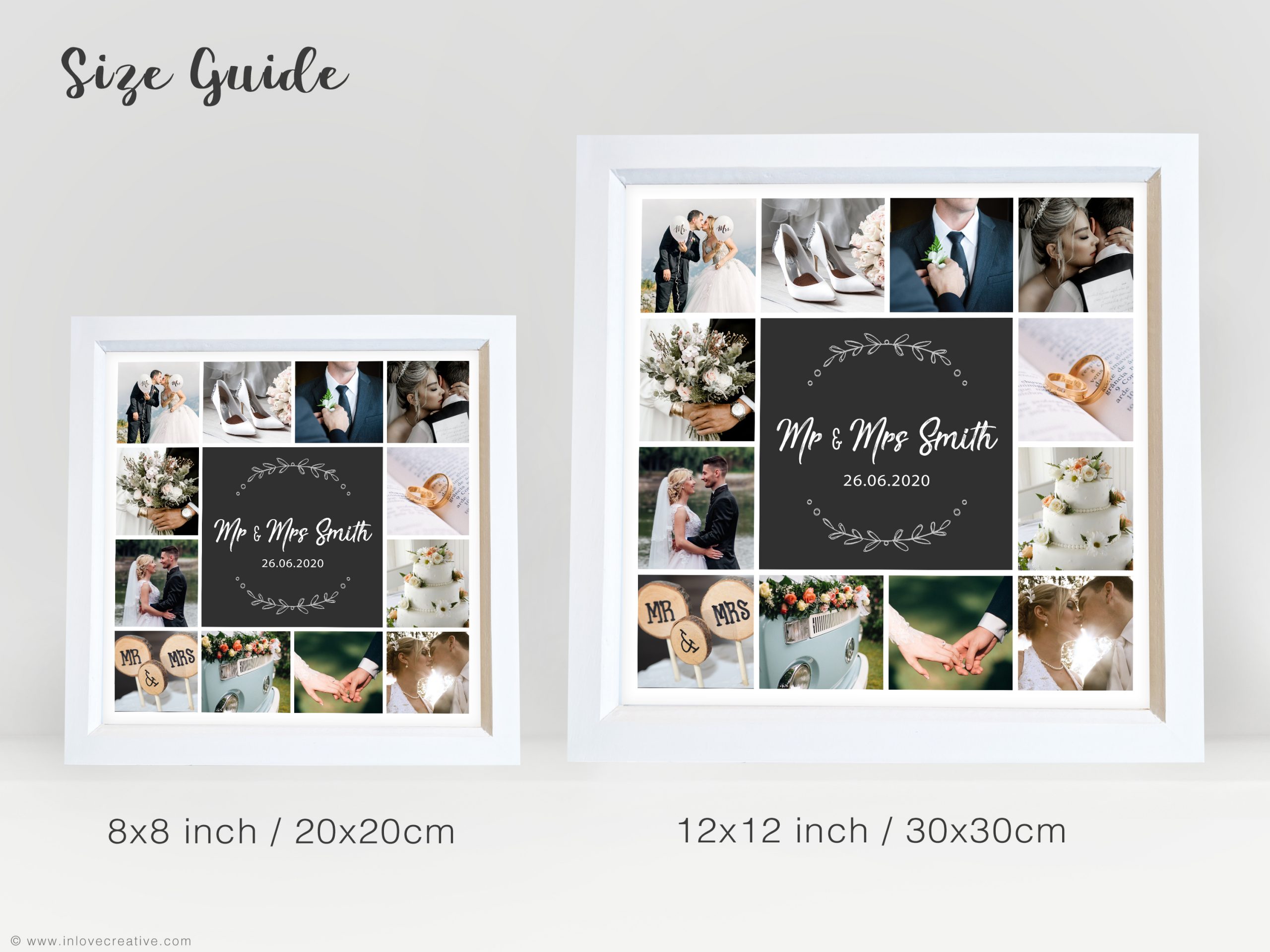 Personalised Photo Collage Frame – In Love Creative