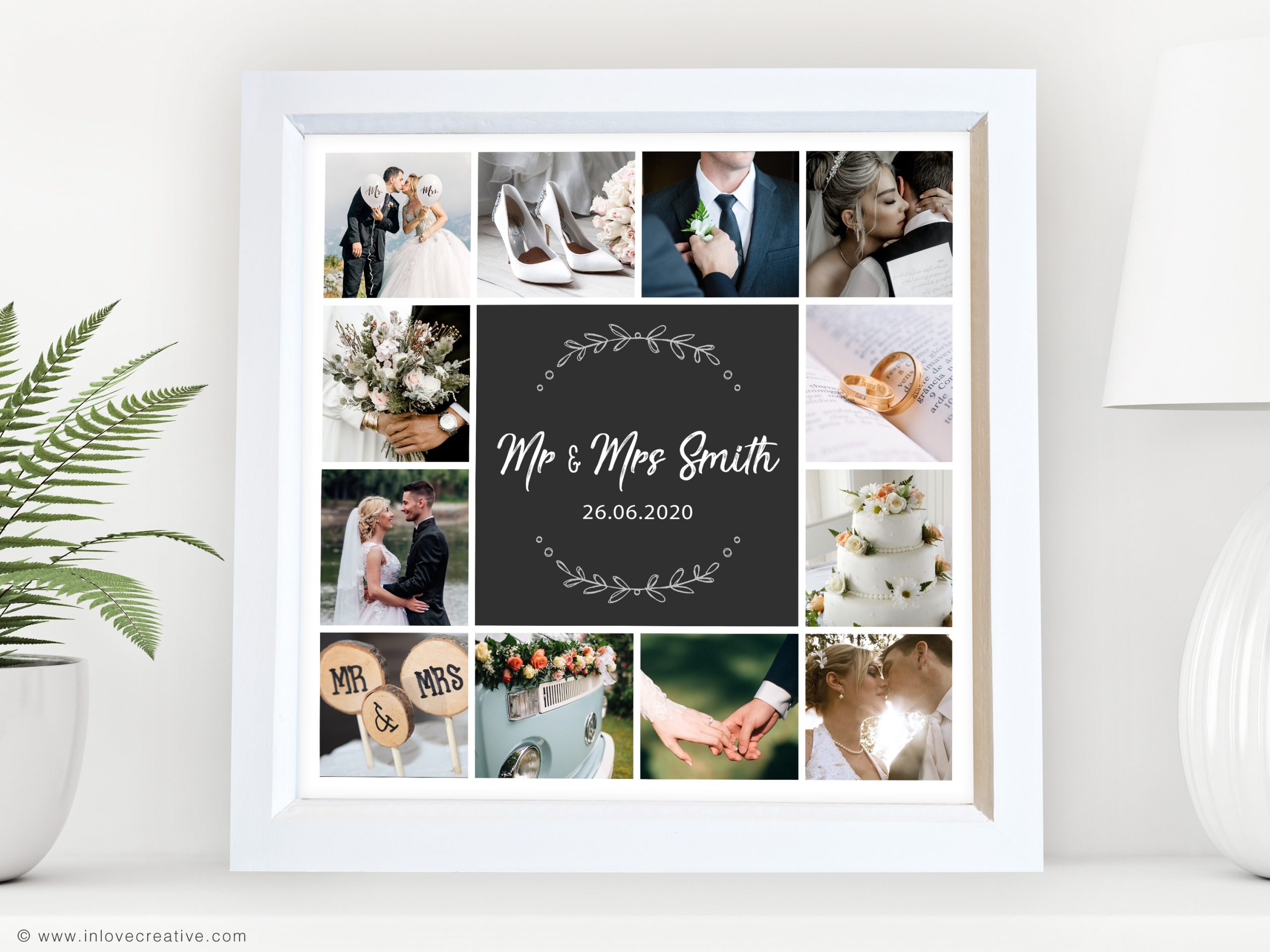Personalised Photo Collage Frame – In Love Creative